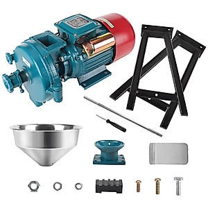 Snowtaros Electric Grain Mill Grinder 3000W 110V, Commercial Corn Grinder with Funnel, Dry Feed Grain Mill Machine, Thickness Adjustable, Powder Grinder for Grain Corn Rice Herbs Pepper (Dry Grinder)