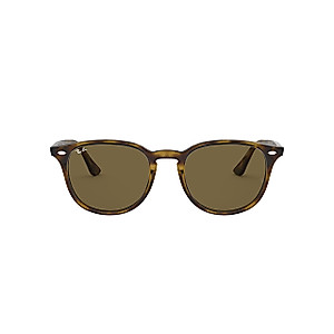 Ray-Ban RB4259 Round Sunglasses, Light Havana/Dark Brown, 51 mm