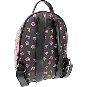 Juicy Couture Womens Pull Out Pouch Faux Leather Backpack Pink Medium