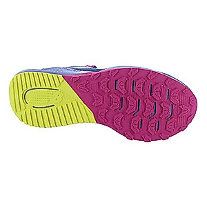 New Balance Women's Dynasoft Nitrel V4 Trail Running Shoe, Blue/Yellow/Pink, 10