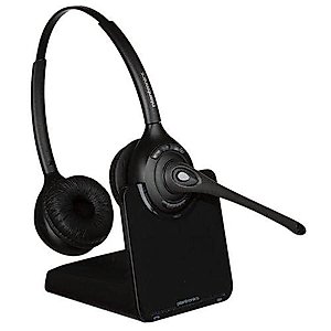 Plantronics CS520 Wireless Headset System Bundle With Headset Advisor Wipe (Renewed)