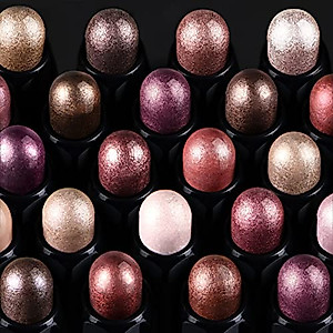 LUXAZA 6PCS Eyeshadow and Eyeliner Pen,Matte And Shimmer Cream Eyeshadow Pencil Crayon,Champagne Rose Pink Eye Brightener Stick,Waterproof Long Lasting Highlighter Makeup Stick