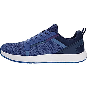 WHITIN Men's Wide Width Toe Box Shoes Size 9.5 Sneakers Knit Comfortable Zapatos para Male Fashion Casual Non Slip Cushioning Dark Blue 43