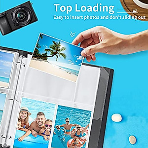 Fabmaker 30 Pack Photo Sleeves for 3 Ring Binder - (4x6, for 180 Photos), Archival Photo Page Protectors 4x6, Clear Plastic Photo Album Refill Pages Photo Pockets, Postcard Sleeves, Acid-Free