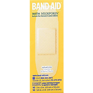 BAND-AID with Neosporin Bandages Assorted Sizes 20 Each (Pack of 2)