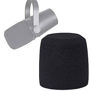 SUNMON Shure MV7 Pop Filter Foam Cover - Professional Mic Windscreen Wind Cover Compatible with Shure MV7 Podcast Microphone to Minimise Plosives