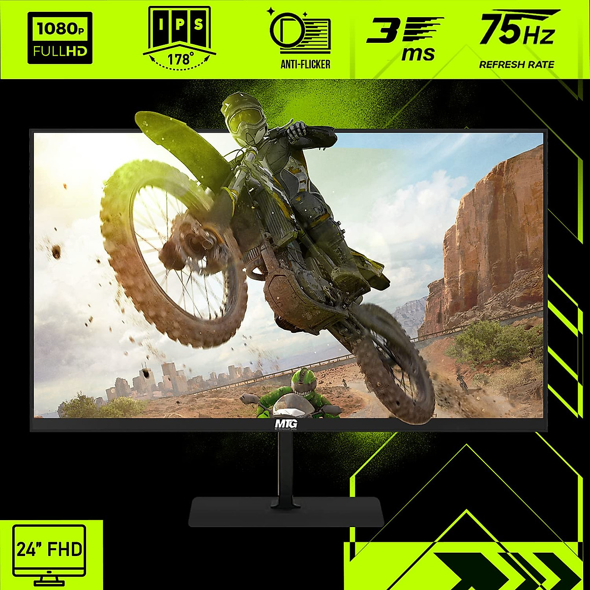 Gaming Desktop PC Intel Core i5 8th Gen, TechMagnet Heera, RX 550, 16GB RAM, 1TB SSD | 3TB HDD, MTG New 24 Inch Monitor, RGB Keyboard Mouse, Headphone, Webcam, Win 11 (Renewed)