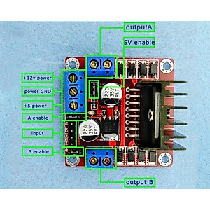 L298N Motor Drive Controller Board Module Dual H Bridge DC Stepper for Arduino Smart Car Robot R3 2560 ESP32 ESP826