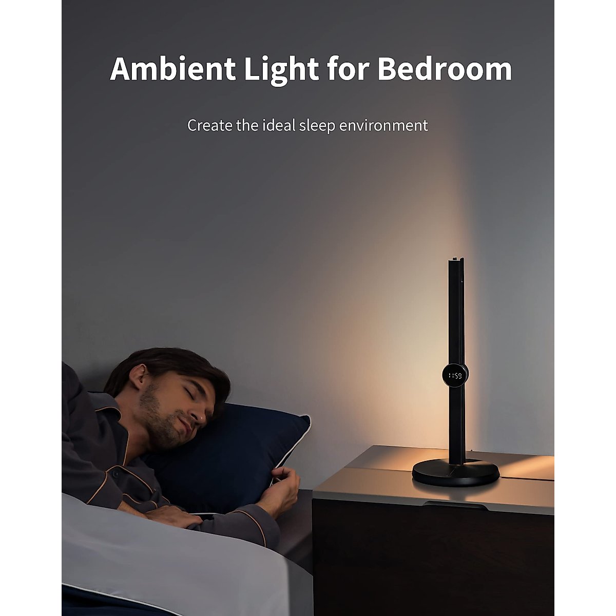 EZVALO Smart Desk Lamp with APP Control,Eye-Caring Auto-Dimming Led Desk Lamp,3 Color Temperature, Works with Alexa&Google Assistant, Study Lamp with Clock, Desk Lamps for Home Office Reading,Studying