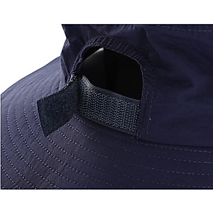 Connectyle Womens Foldable Floppy Wide Brim Beach Sun Hat UV Protection Fishing Hiking Hat Navy Blue