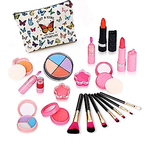 Byqone Butterfly Gifts for Women Butterfly Makeup Bag Animal Lover Gifts Just A Girl Who Loves Butterflies Makeup Zipper Pouch Bag Butterflies Lover Gift For Women Girls