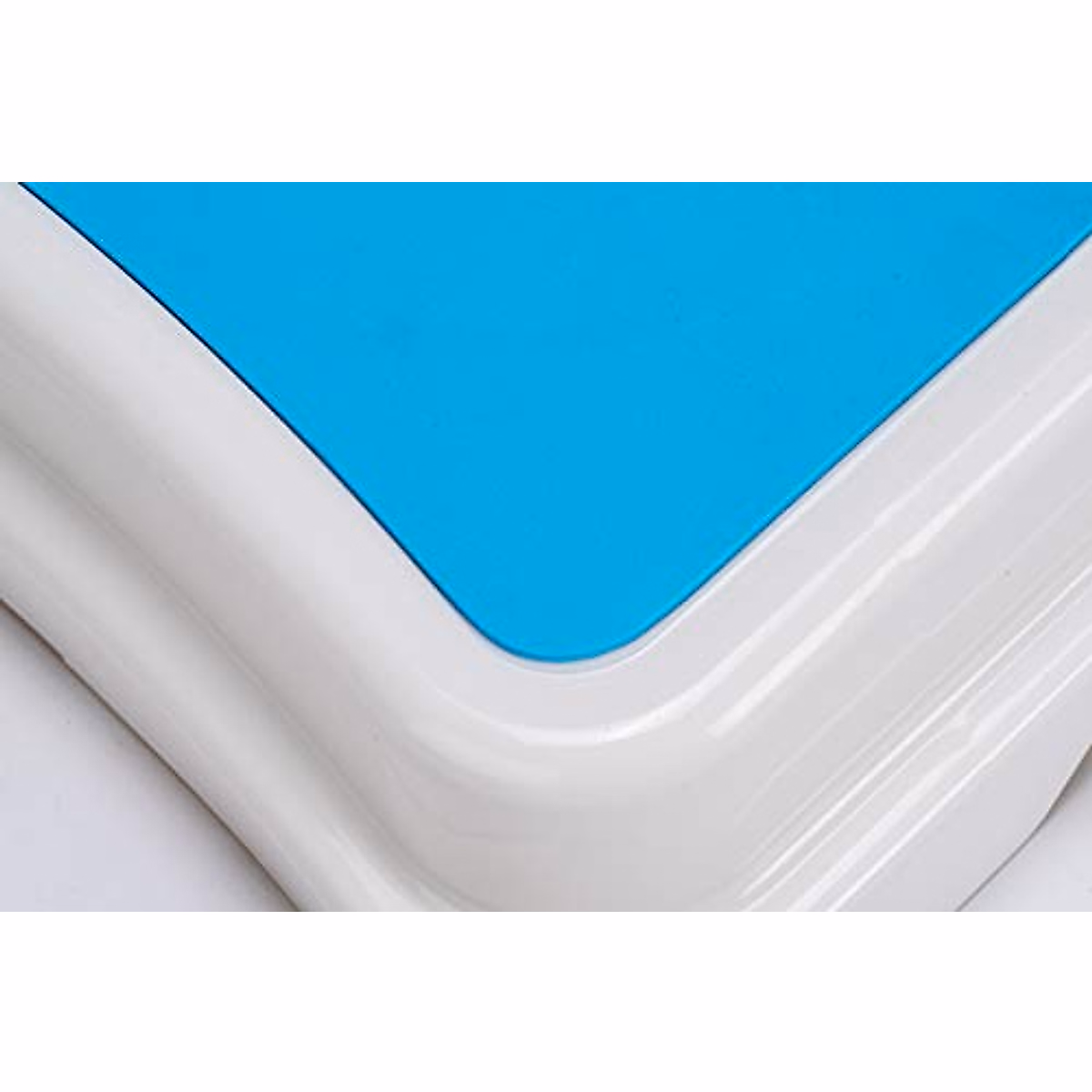 Croydex PA661422 Bath Step, Slip Resistant Bathroom Safety and Mobility Aid, White/Blue, One Size