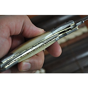 Perkin Knives - Handmade Damascus Folding Knife - Work of Art