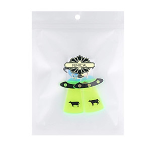 FENICAL UFO Earring Exaggerated Earring Acrylic Earring Drop for Woman Girls Ladies 1Pair
