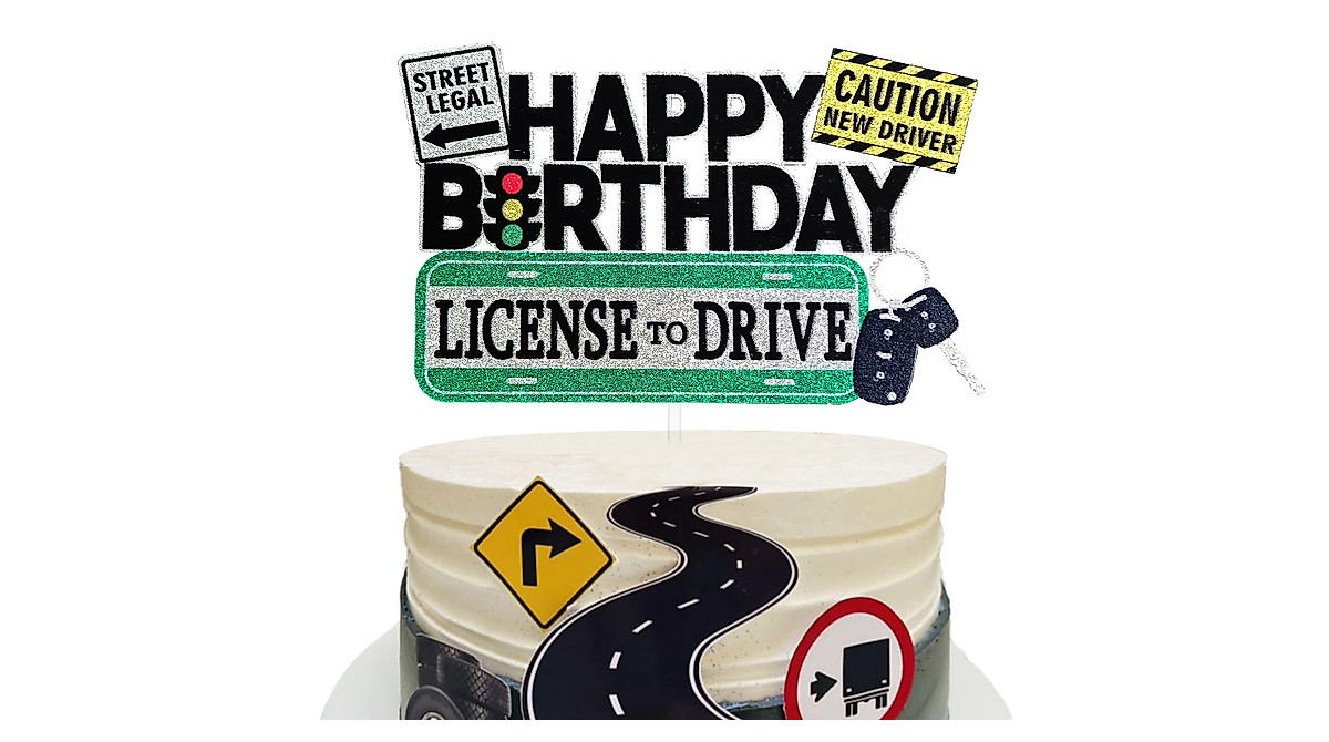 Driver License Birthday Cake Topper, New Driver Birthday Cake Decor ...
