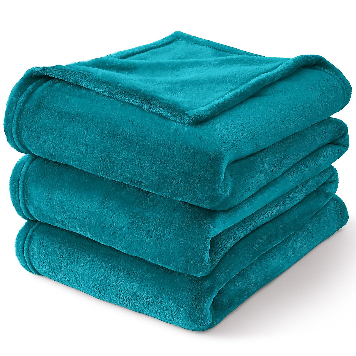 BEDELITE Fleece Blanket King Size Blankets for Bed, Luxury Plush Cozy Fuzzy Blanket 108x90 inches, Super Soft Warm Lightweight Throw Blanket All Seasons Suitable, Bluebird