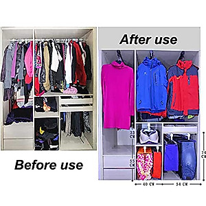 Extendable Clothes Rail With 2 Sliding Track,Pull Out Closet Rod Adjustable 30-80cm Wardrobe Rail Clothes Rack,Load-bearing 25kg ( Size : 800mm )