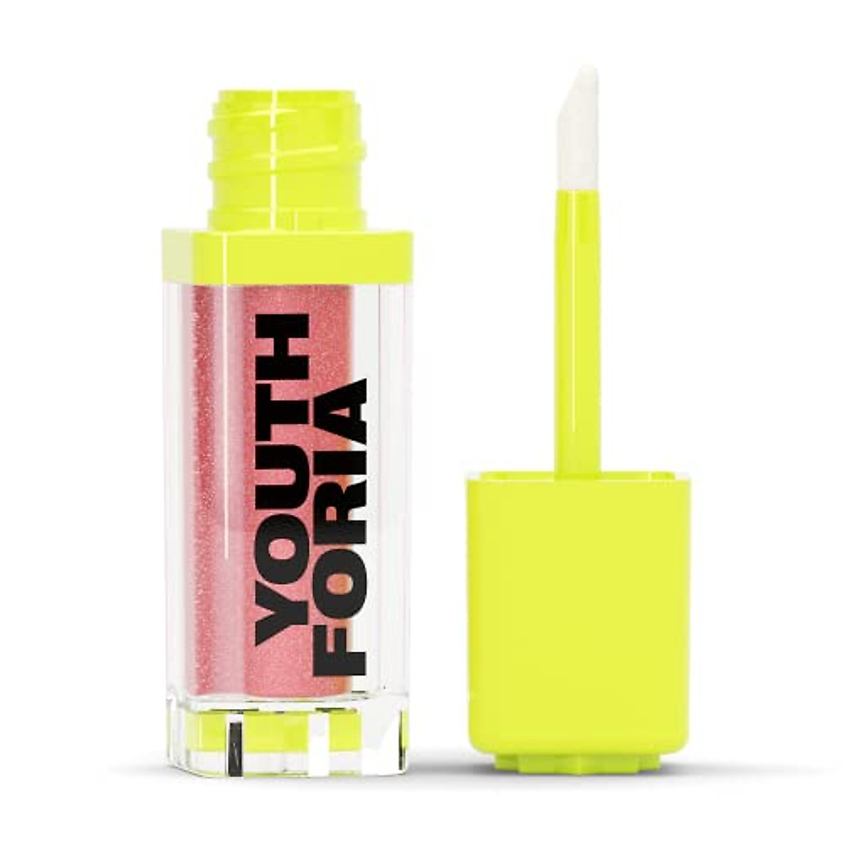 Youthforia Dewy Gloss, Hydrating & Nourishing Tinted Lip Oil For High Shine, Reduces Appearance Of Dry Lips, Vegan & Cruelty-Free, Coral Fixation