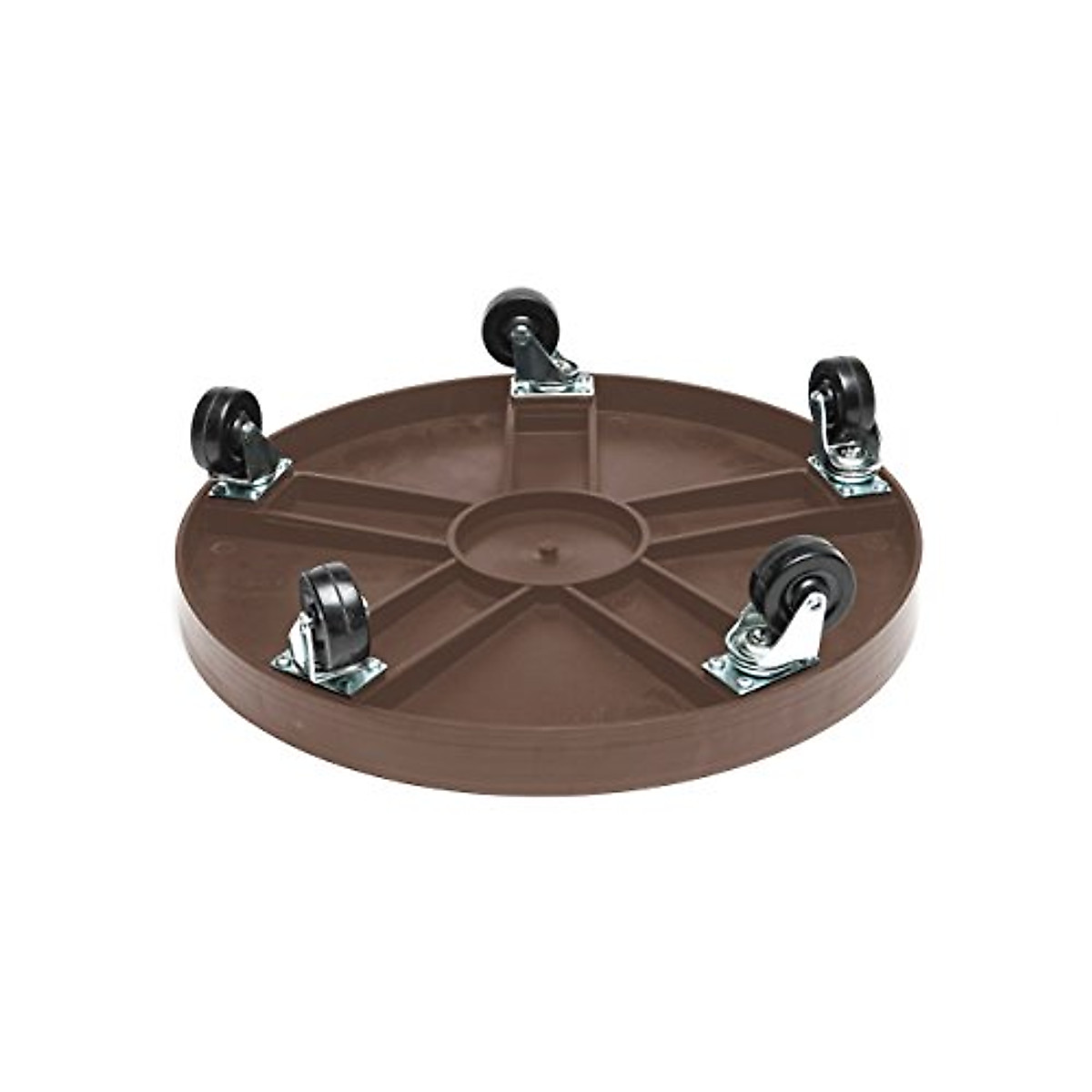 DeVault Enterprises DEV3000ENH 16 Inch Plant Dolly no Hole Espresso