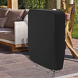 BullStar 2Pcs Patio Zero Gravity Folding Chair Cover Outdoor Folding Chair Protector Waterproof and UV Resistant, Black