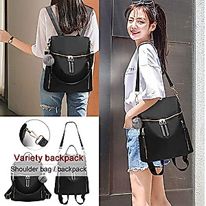 Women Backpack Purse Multi-pocket Waterproof Shoulder Bag Small Bookbag Purse for Girls Travel Bag