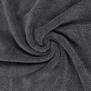 Utopia Towels 8-Piece Premium Towel Set, 2 Bath Towels, 2 Hand Towels, and 4 Wash Cloths, 600 GSM 100% Ring Spun Cotton Highly Absorbent Towels for Bathroom, Gym, Hotel, and Spa (Grey)