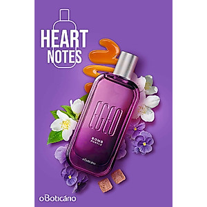 EgeoBomb Purple Eau de Toilette by O Boticario | Womens Long Lasting Perfume | Warm & Sweet Perfumes for Women (3 fl. oz.)
