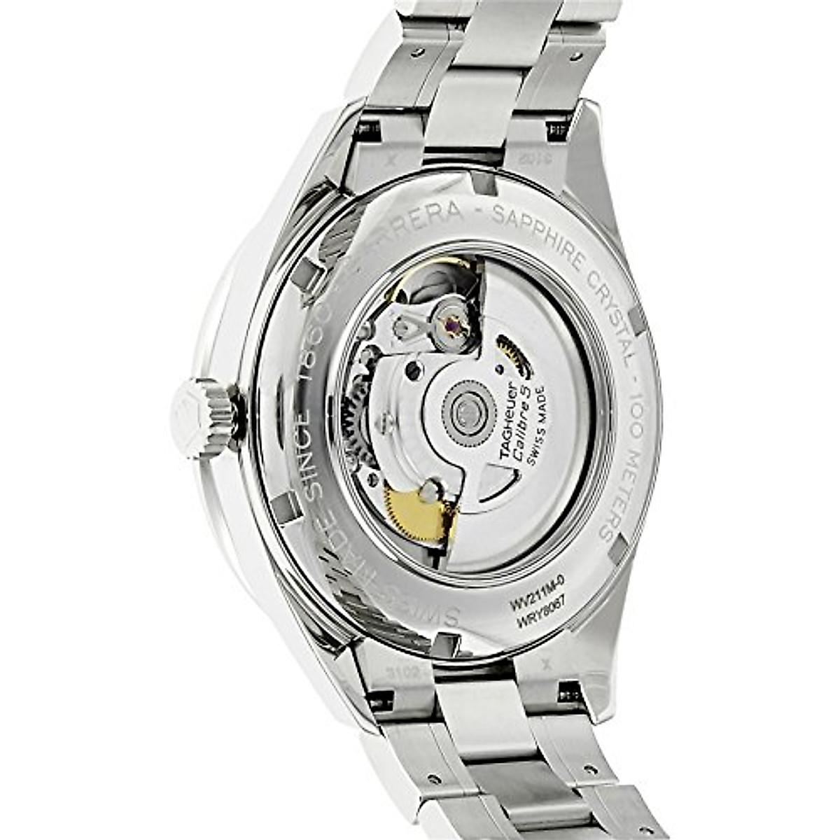 TAG Heuer Men's WV211M.BA0787 Carrera Calibre Five Black Dial Watch