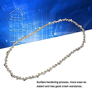 18 Inch Thick Rolled Steel Chain Saw Garden Tool hine Replacement Accessories for Patio Lawn Garden (72 Links, Teeth: 36)