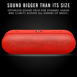 Beats Pill+ Portable Wireless Speaker - Stereo Bluetooth, 12 Hours of Listening Time, Microphone for Phone Calls - (Product) RED