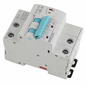 Circuit Breaker AC 230V Din Rail Mount Automatic Reclosing Leakage Air Switch for Households Factories (40A)