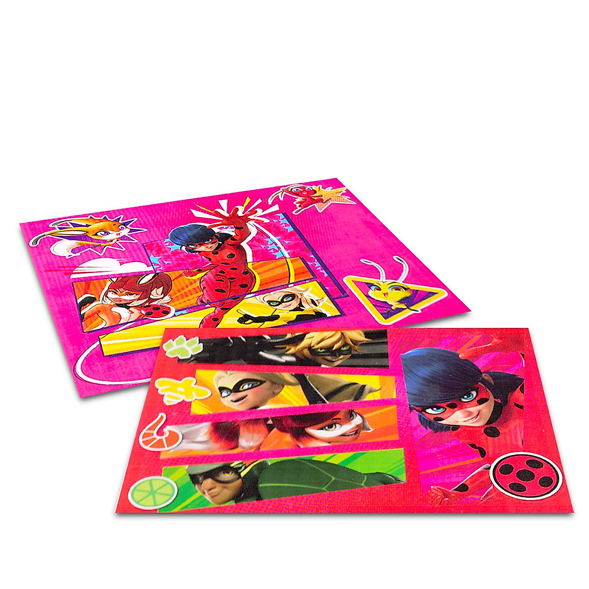 Miraculous Ladybug Puzzle 2 Pack for Kids - Miraculous Ladybug Gift Bundle with 2 Puzzles, Miraculous Ladybug Stickers (48 and 100 Piece Puzzles)