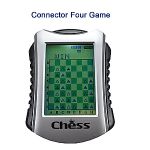 Lyght Handheld Electronic Chess Game, 20 Levels, 100 Built-in Chess Records, Built-in Connect Four and Checker Game,