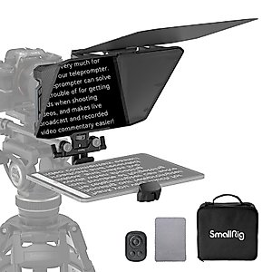 SmallRig Teleprompter for iPad Tablet up to 11 inch, NOT for Smartphone, SmallGoGo APP Supports PDF Picture Word TXT, Must Work with 15mm LWS Baseplate for Mirrorless DSLR Camcorder - 3646