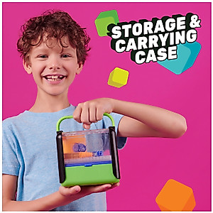 Pixobitz, Exclusive Neon Studio with 600 Water Fuse Beads, Decos and Accessories, Makes 3D Creations with No Heat, Arts and Crafts Kids Toys