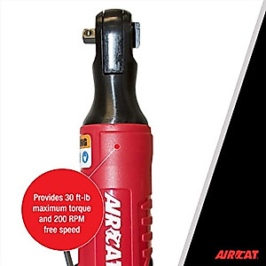 AIRCAT Pneumatic Tools 804: 1/4-Inch Ratchet 280 RPM, 30 ft-lbs Maximum Torque