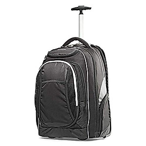 Samsonite Tectonic Wheeled Backpack, Black, 17-Inch