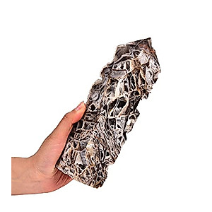 AMOYSTONE Sphalerite Geode Crystal Large Obelisk Tower 4 Faceted Pointed Wand Pillar Healing Reiki, Chakra, Home Décor Irregular Texture 1.7-2 LBS