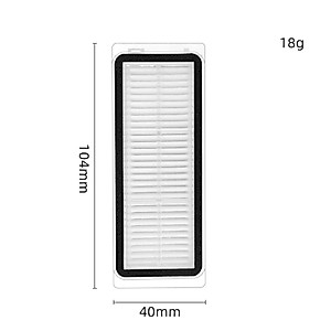 Generic Sweeper Accessories Kit Compatible with Dreame L20 Ultra Robot Vacuum Cleaner Replacement Parts, Roller Brush/Side Brush/Filter/Mop Pad/Dust Bag (4 Filters)