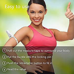 3PCS Tape Measure Body Measuring Tape 60inch (150cm), Retractable Measuring Tape for Body Measurement & Weight Loss, Accurate Body Tape Measure for Fitness, Tailor, Sewing, Handcrafts, Clothes