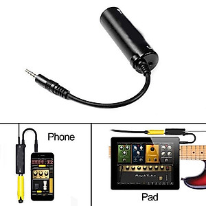 Qingsi 4 Pack Guitar Effects Interface Adapter Converter Link Devices Guitar Interface Converter Replacement Turns Your Phone into a Complete Guitar Studio