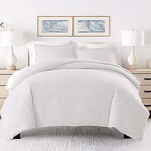 Linen Market Duvet Cover King Size (Gray) - Experience Hotel-Like Comfort with Unparalleled Softness, Exquisite Prints & Solid Colors for a Dreamy Bedroom – King Duvet Cover Set with 2 Pillow Shams