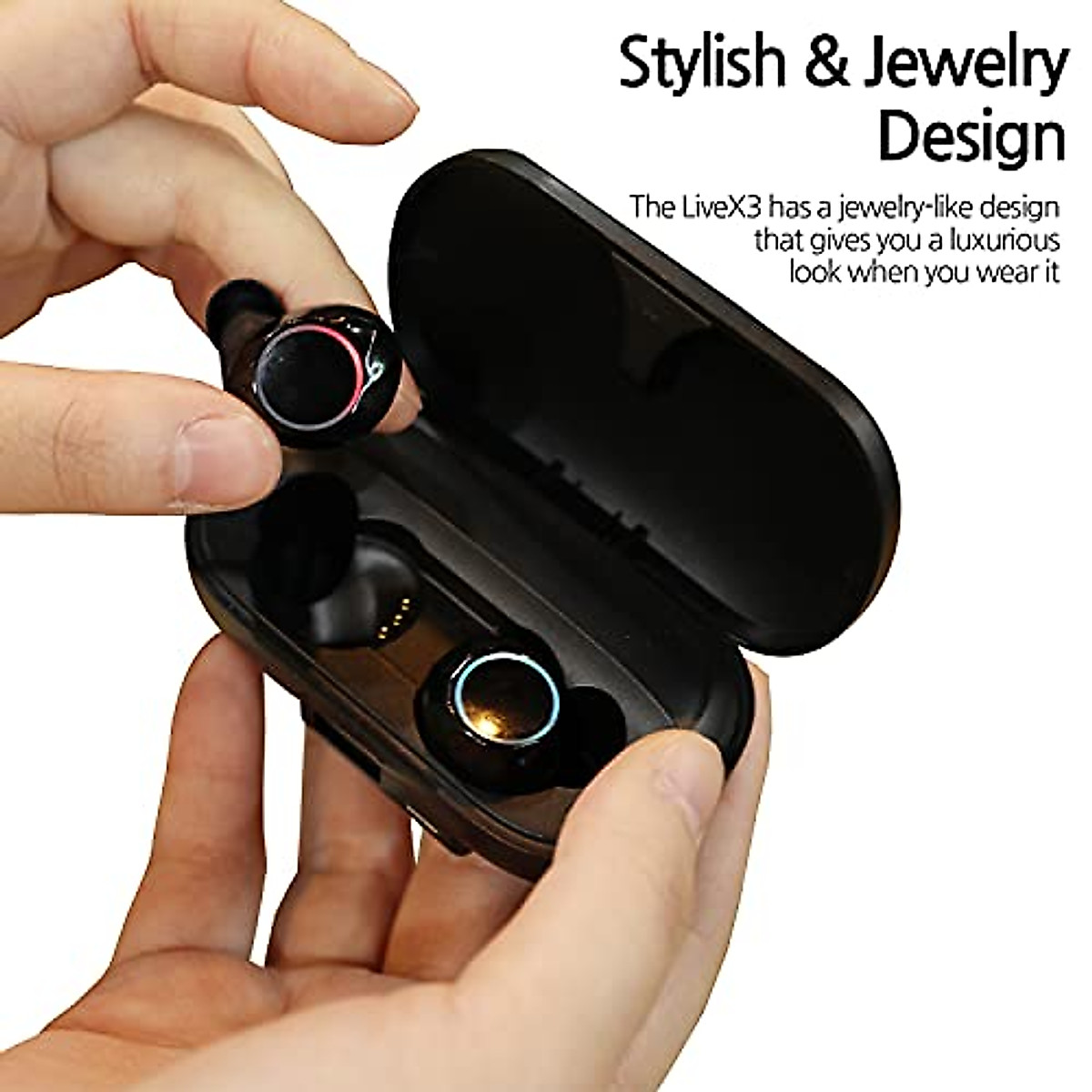 Summoner Buds Live X3 Bluetooth 5.0 True Wireless Earbuds IPX5 Waterproof, in-Ear Earphones with Microphone