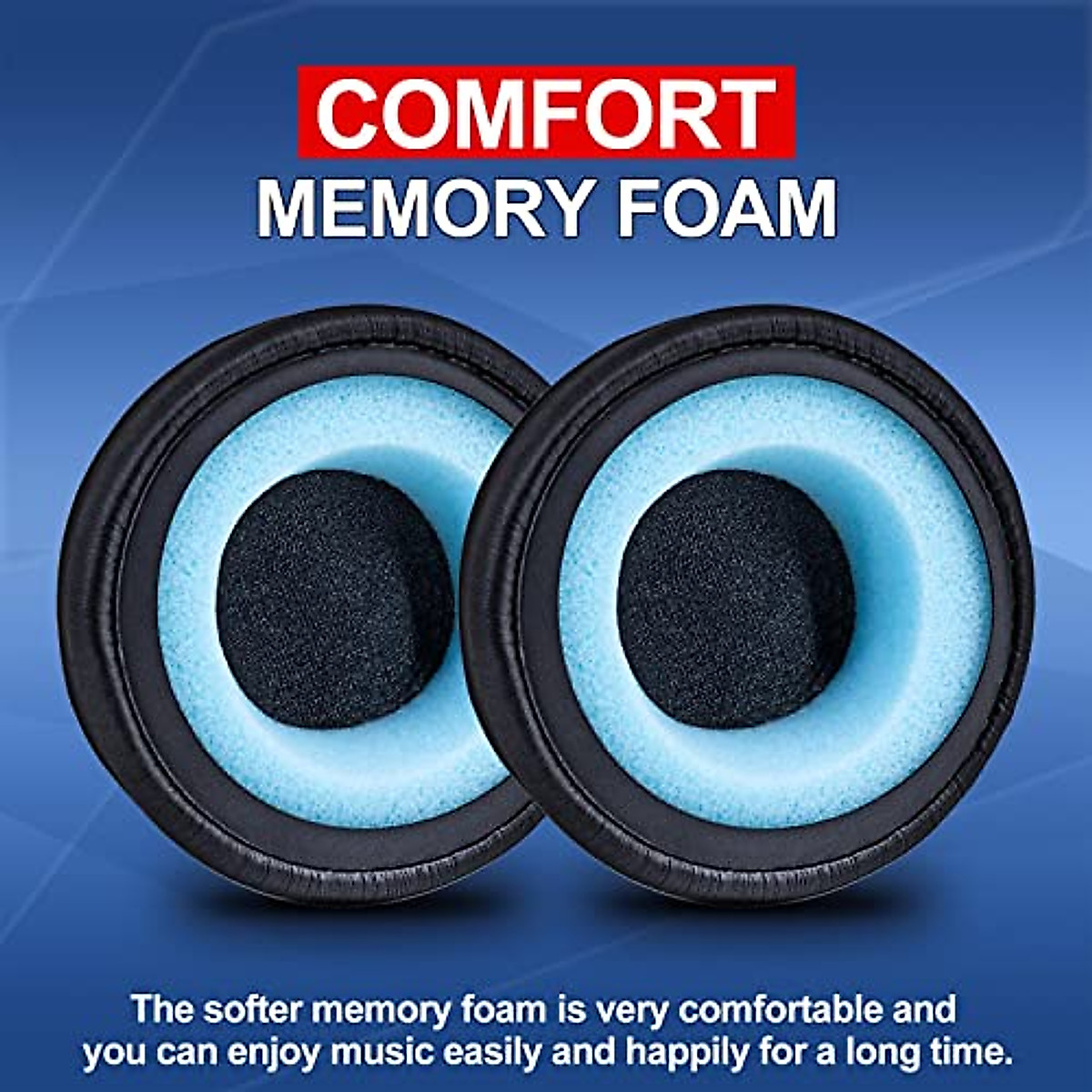 Grind Earpads Replacement for Grind Bluetooth Wireless On-Ear Headphones - Protein Leather/Ear Cushion/Ear Cups by JESSVIT