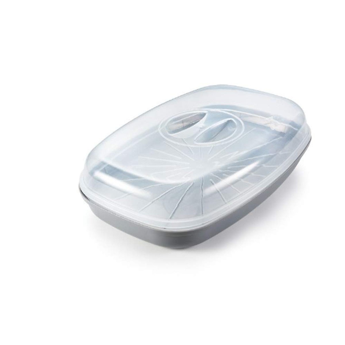 Dependable Industries inc. Essentials Microwave Fish Vegetables and Pasta Steamer BPA Free Cooks Healthy Steamed Fish in Minutes