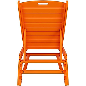 Paradise 3-Piece Set Adjustable Adirondack Chaise Lounges with Side Table