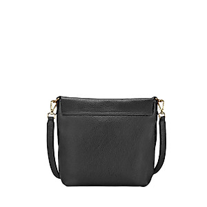 GiGi New York Handcrafted Womens Black Andie Crossbody