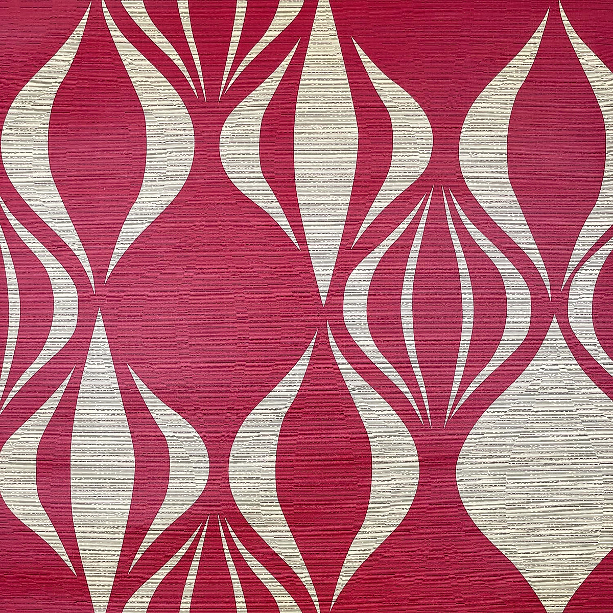 Yifely Red Geometric Design Furniture Paper Self-Adhesive Shelf Liner Dresser Drawer Sticker 17.7 Inch by 9.8 Feet