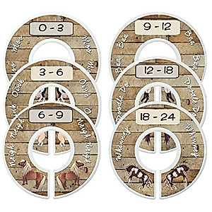 Mumsy Goose Baby Nursery Closet Dividers, Closet Organizers Baby Boy Barnyard