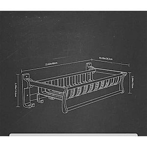 Hanrace 24Inch Towel Racks for Bathroom,Bathroom Storage,No-Drill Towel Rack,Wall Mounted Bath Towel Holder